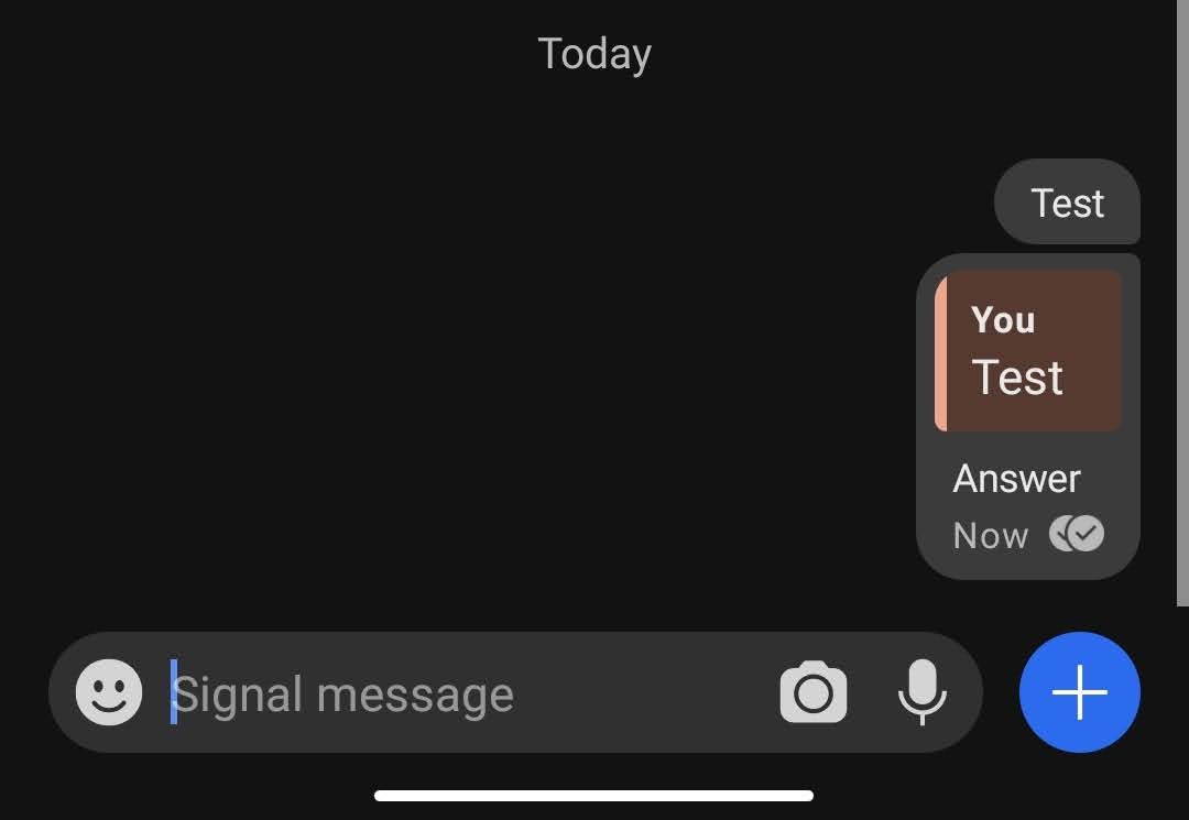 Answered messages text size not affected by font size setting · Issue #11187 · signalapp/Signal ...