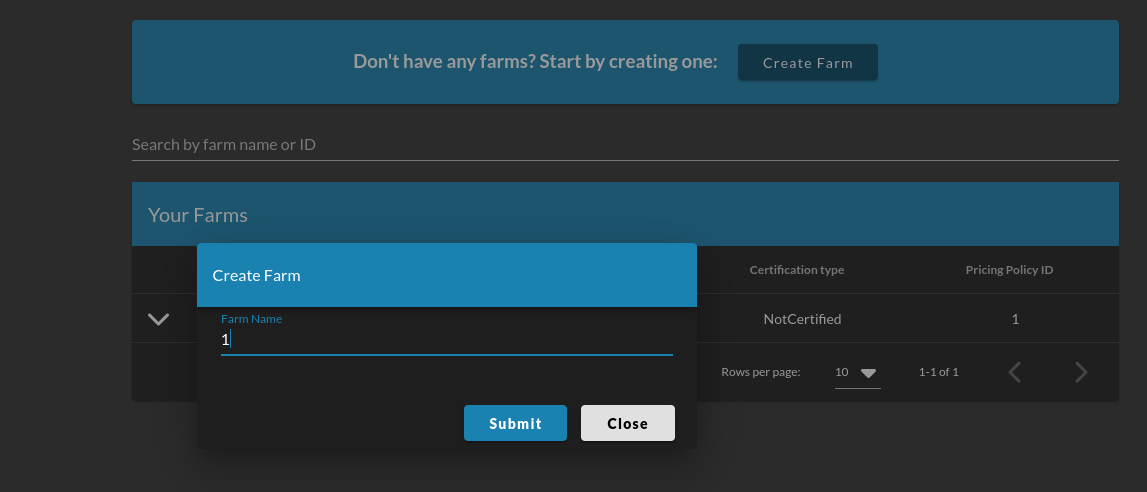 Name validation in create farm · Issue #245 · threefoldtecharchive/tfgrid_dashboard · GitHub