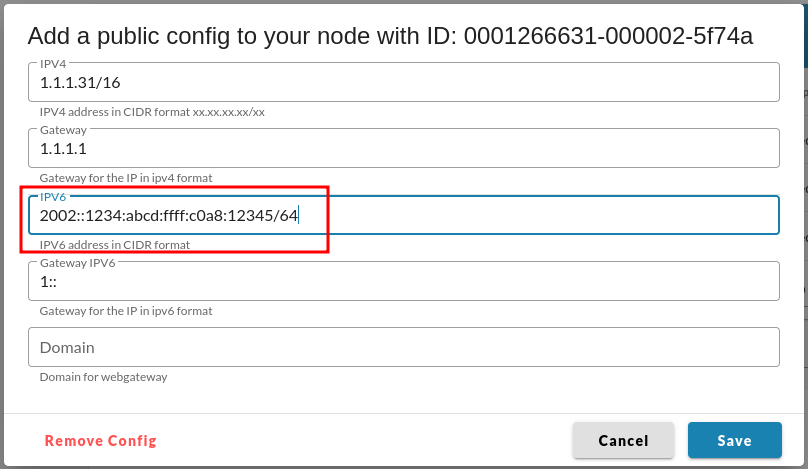 Validation In Add A Public Config To Your Node · Issue 247 