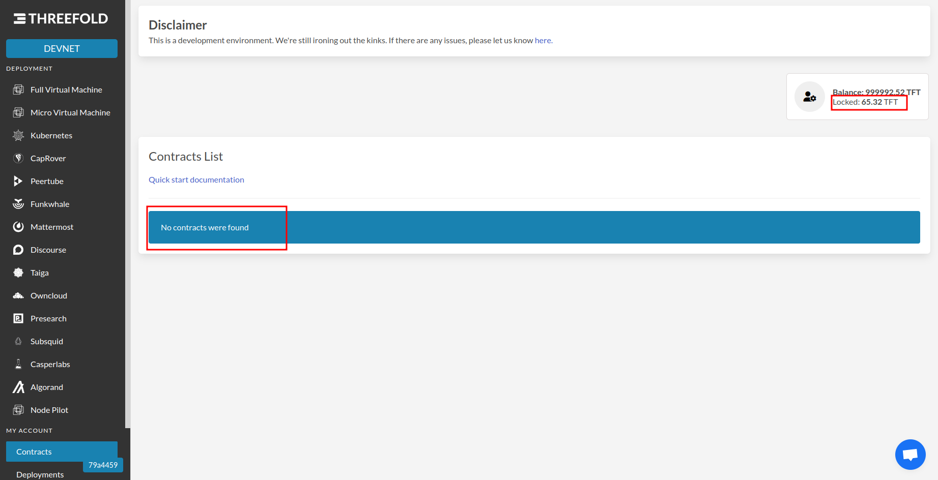 A Lot Of Locked Tft Without Having Any Contract In My Twin · Issue 1239 · Threefoldtechgrid