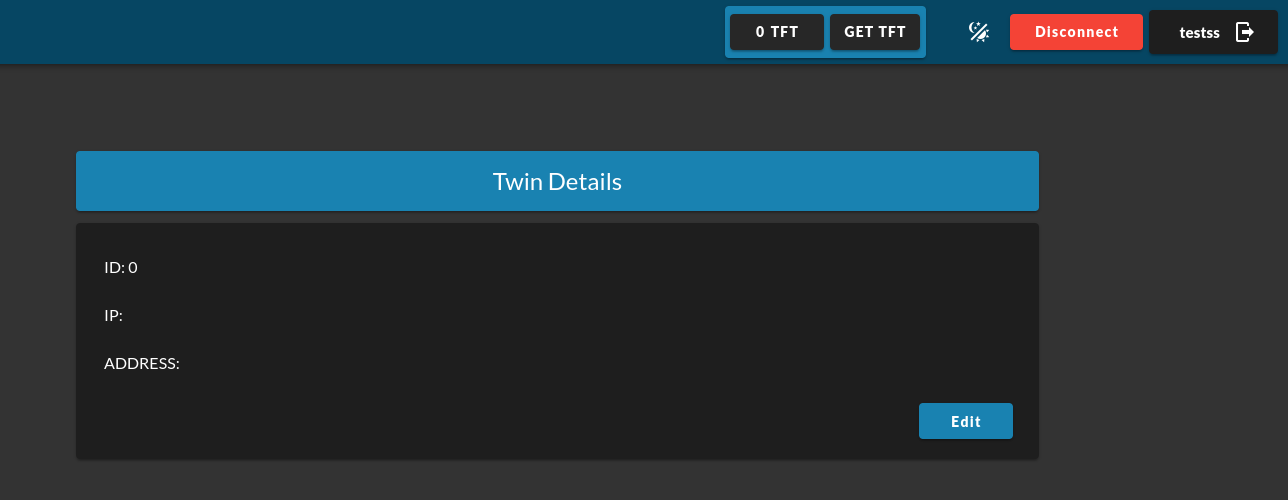 New created twin doesn't show any data · Issue #474 · threefoldtecharchive/tfgrid_dashboard · GitHub
