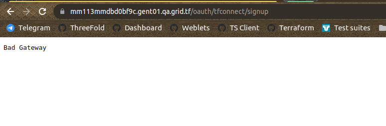 tf connect gives bad gateway in mattermost · Issue #1267 · threefoldtecharchive/grid_weblets ...