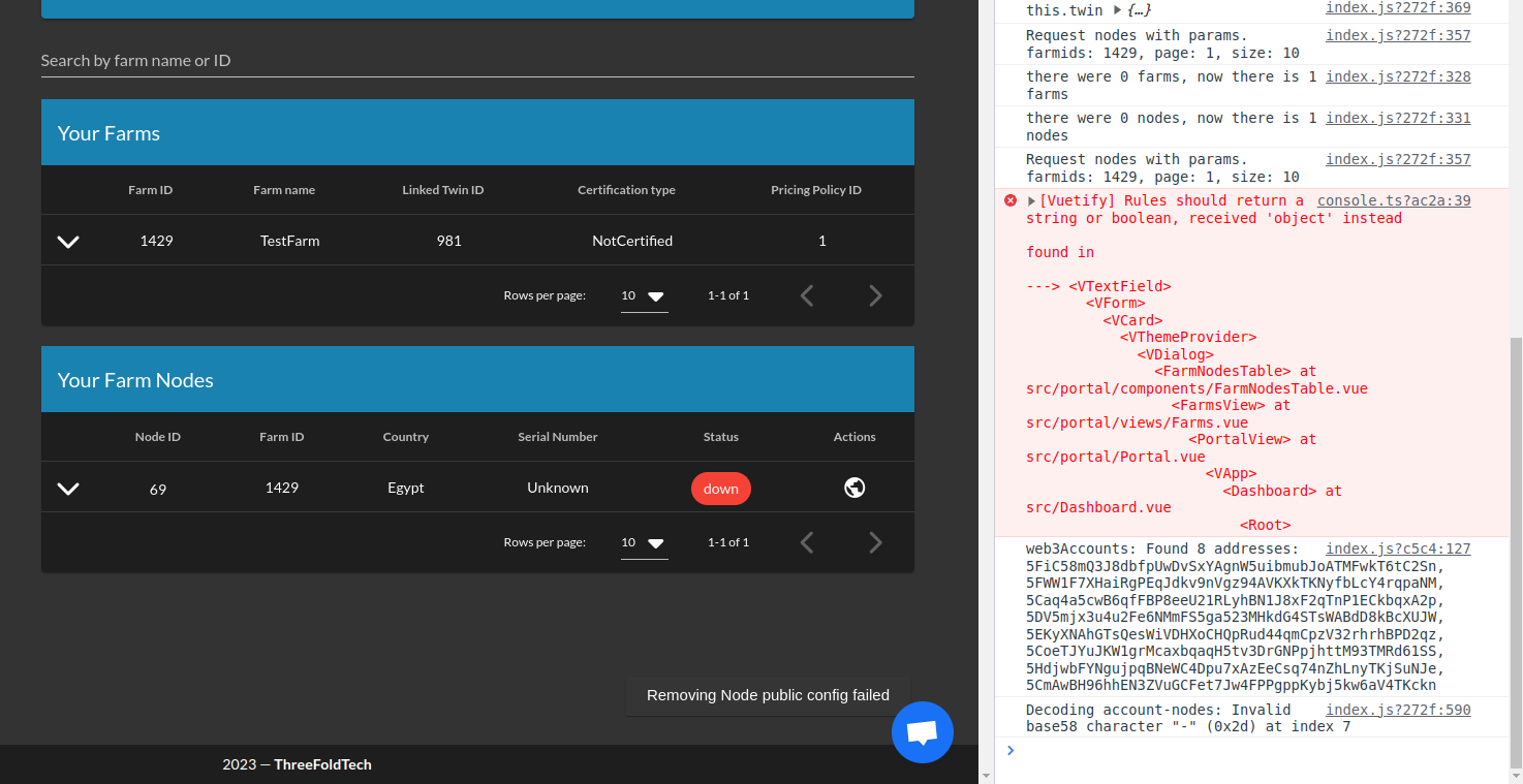 Can't remove node public config · Issue #496 · threefoldtecharchive/tfgrid_dashboard · GitHub