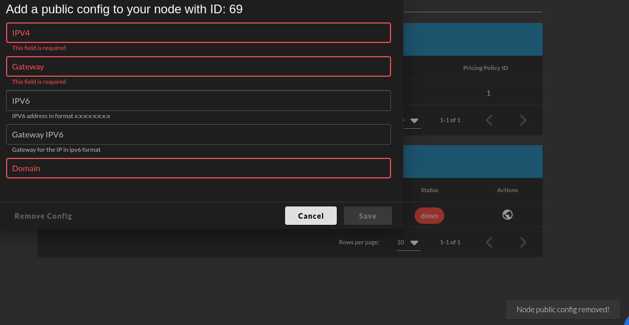 Can't remove node public config · Issue #496 · threefoldtecharchive/tfgrid_dashboard · GitHub