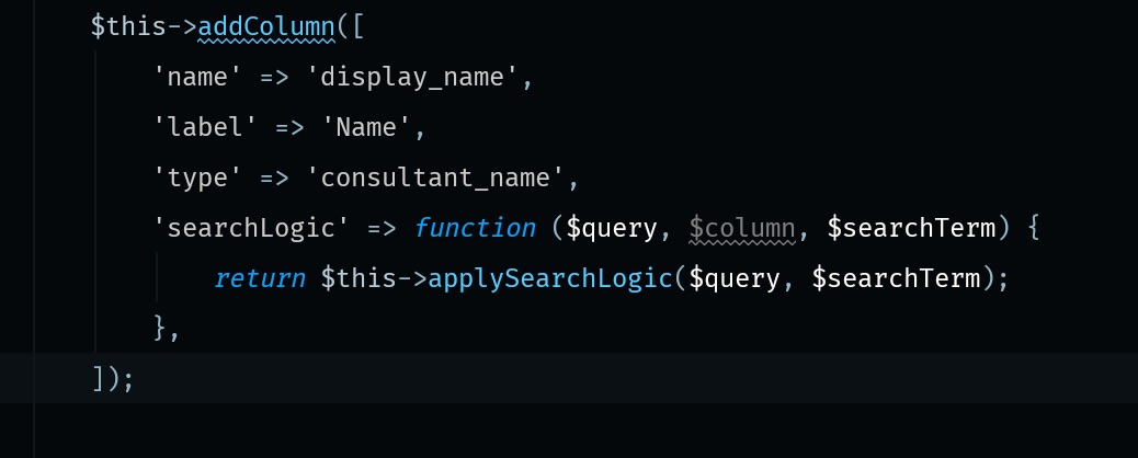 How To Customize Search Query · Issue 101 · Laravel Backpackcrud · Github 5165