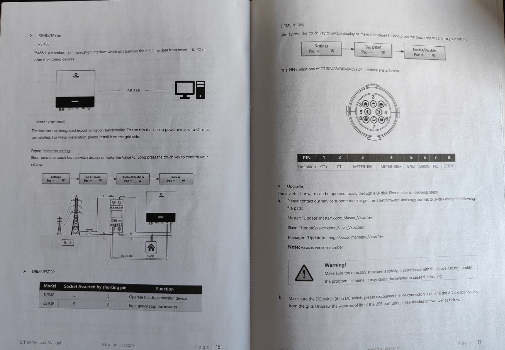 Foxess E F Series F5000 · Nathanmarlor Foxess Modbus · Discussion 220