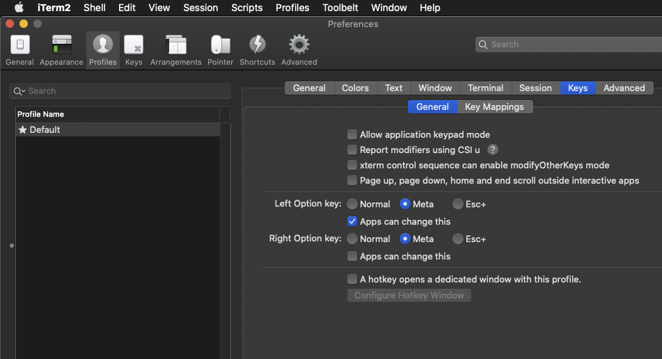 VS Code Terminal Won t Map Option Key To Meta On OS X Issue 141250