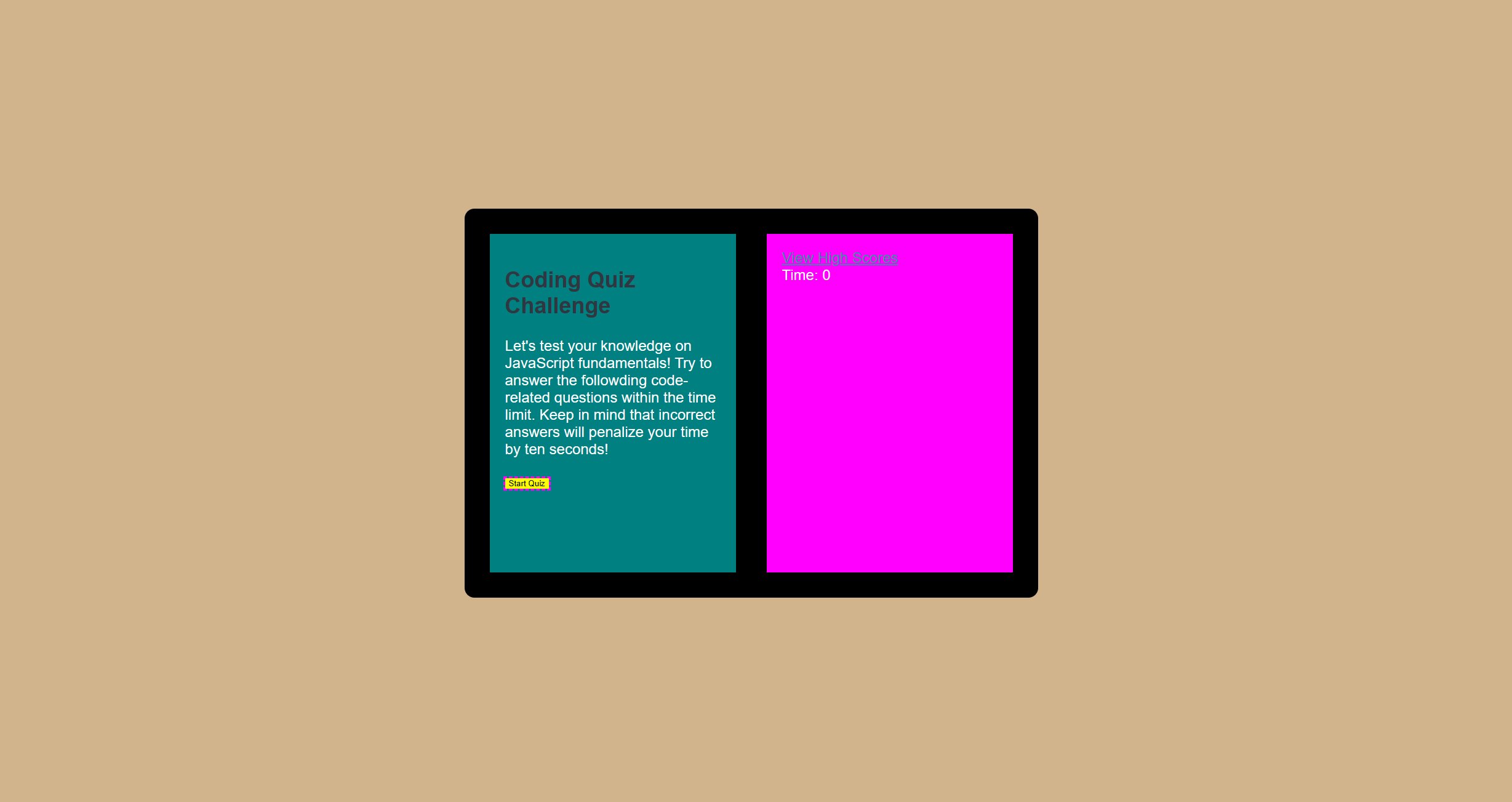 GitHub - MLanfear/quiz-java