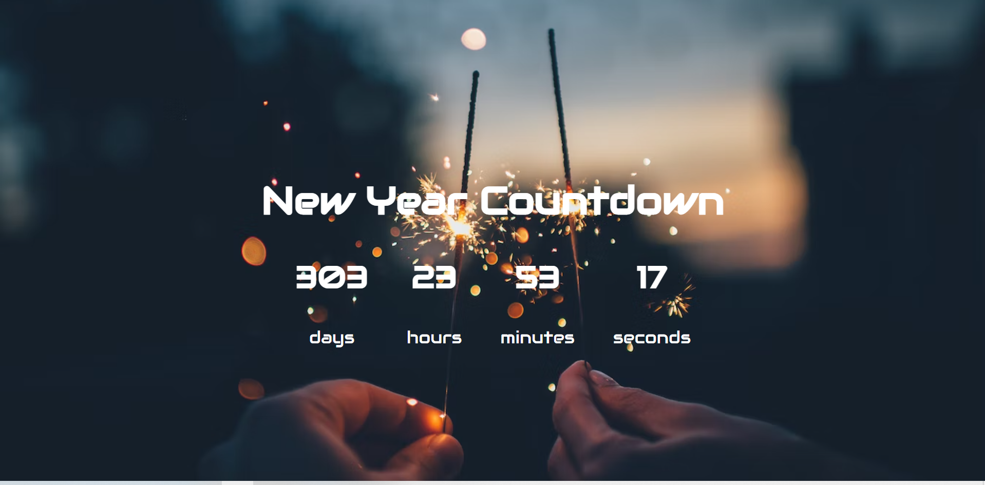 GitHub - saraWhdan/New-Year-Count-Down: This project is a countdown ...