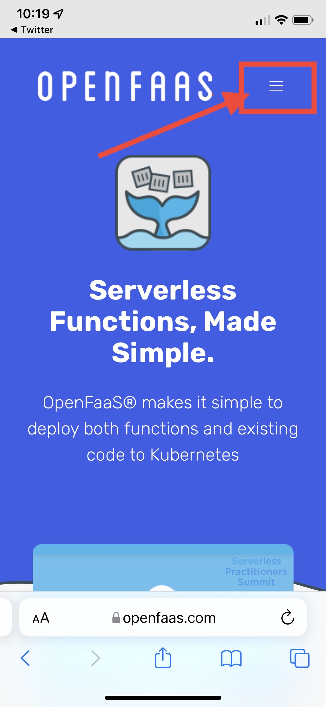 Hamburger Menu Not Working On IPhone Issue 270 Openfaas openfaas