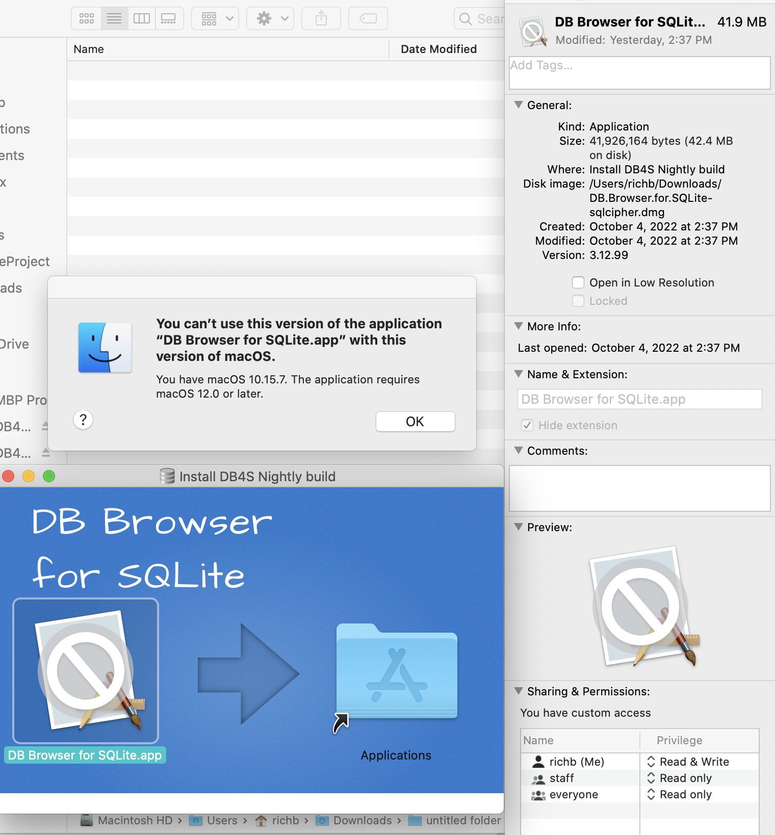 [Bug]: Latest nightly doesn't work on macOS · Issue #3159 ...
