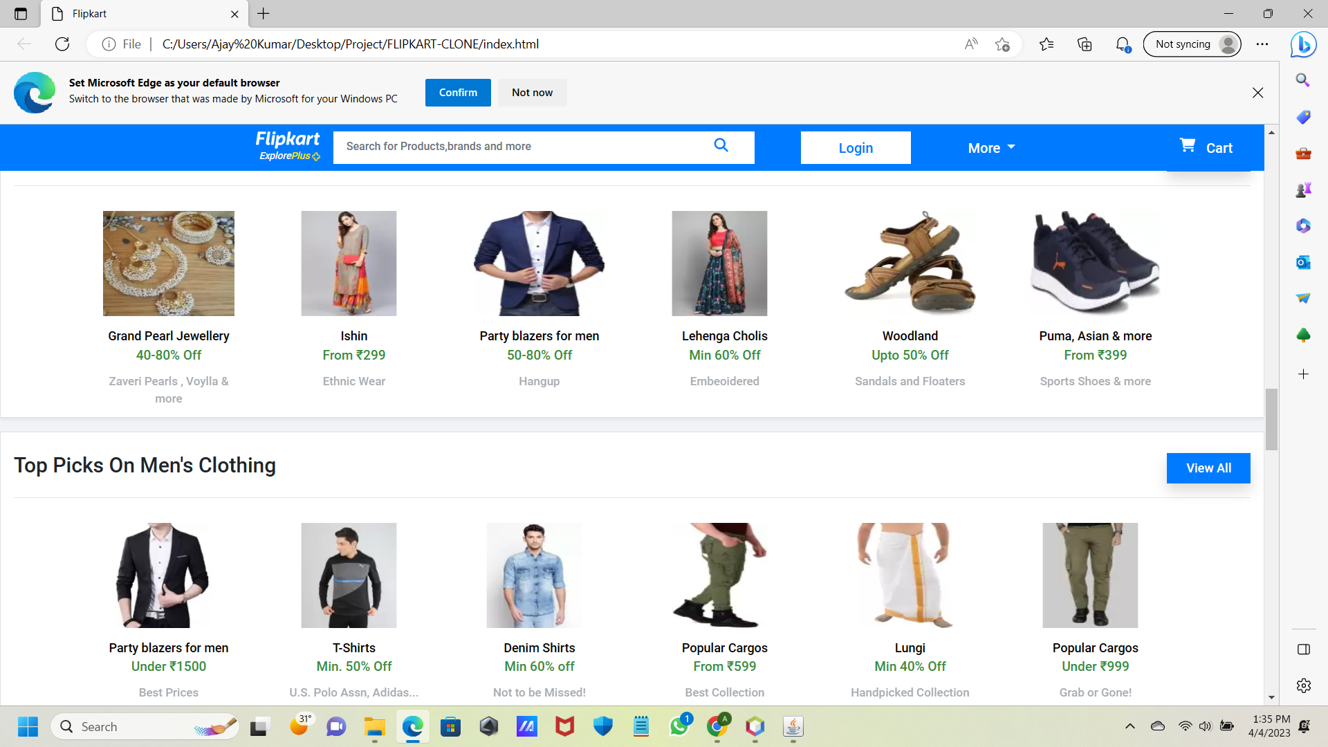 GitHub - Ajaykumar-1201/Flipkart-clone