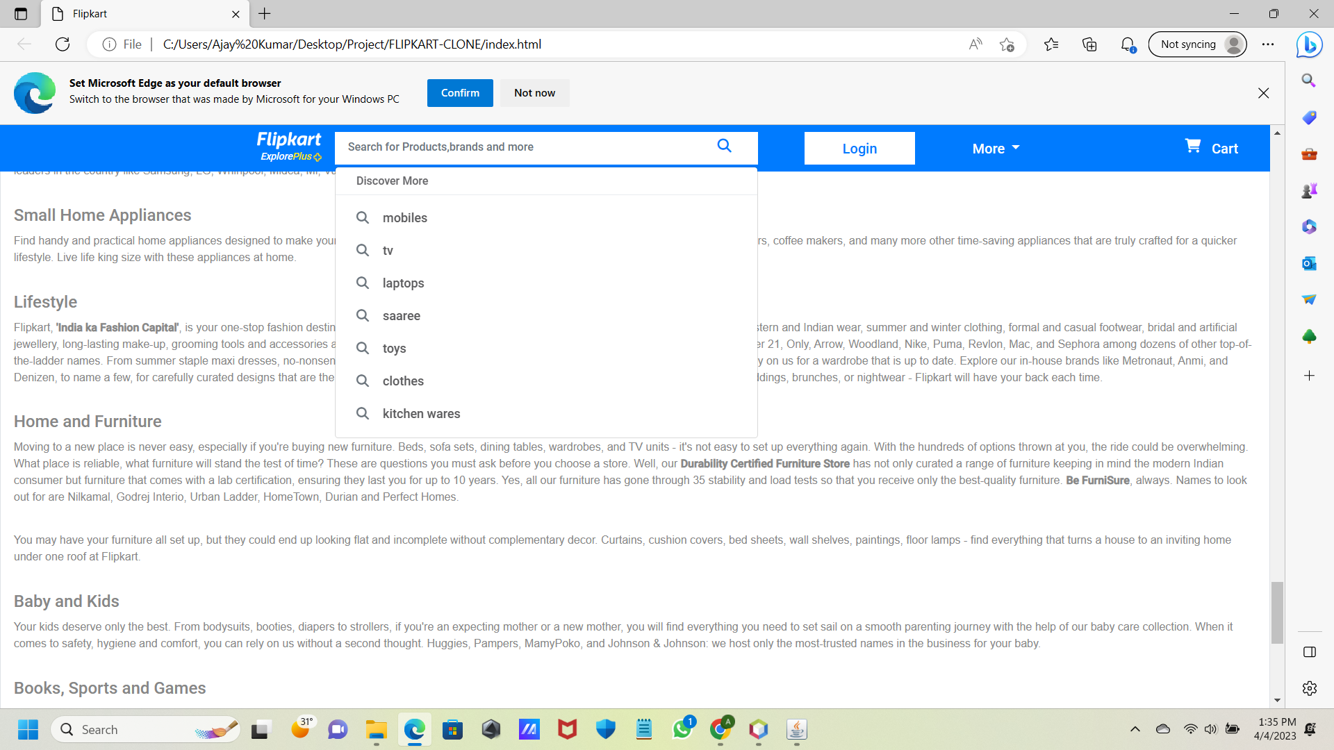 GitHub - Ajaykumar-1201/Flipkart-clone