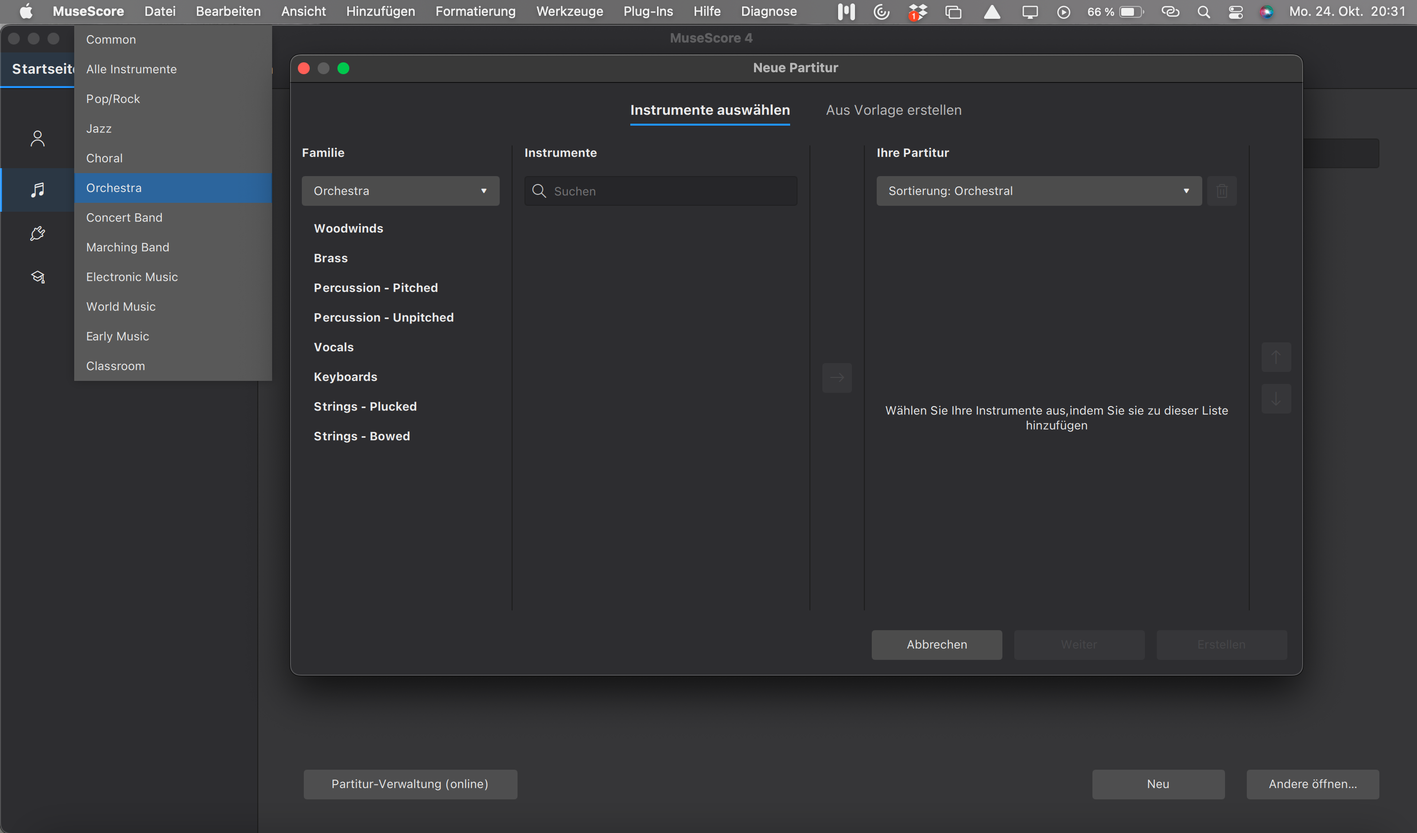Mu4 Issue Dropdown Not Responsive When Trying To Create A New Score · Issue 13996 · Musescore 