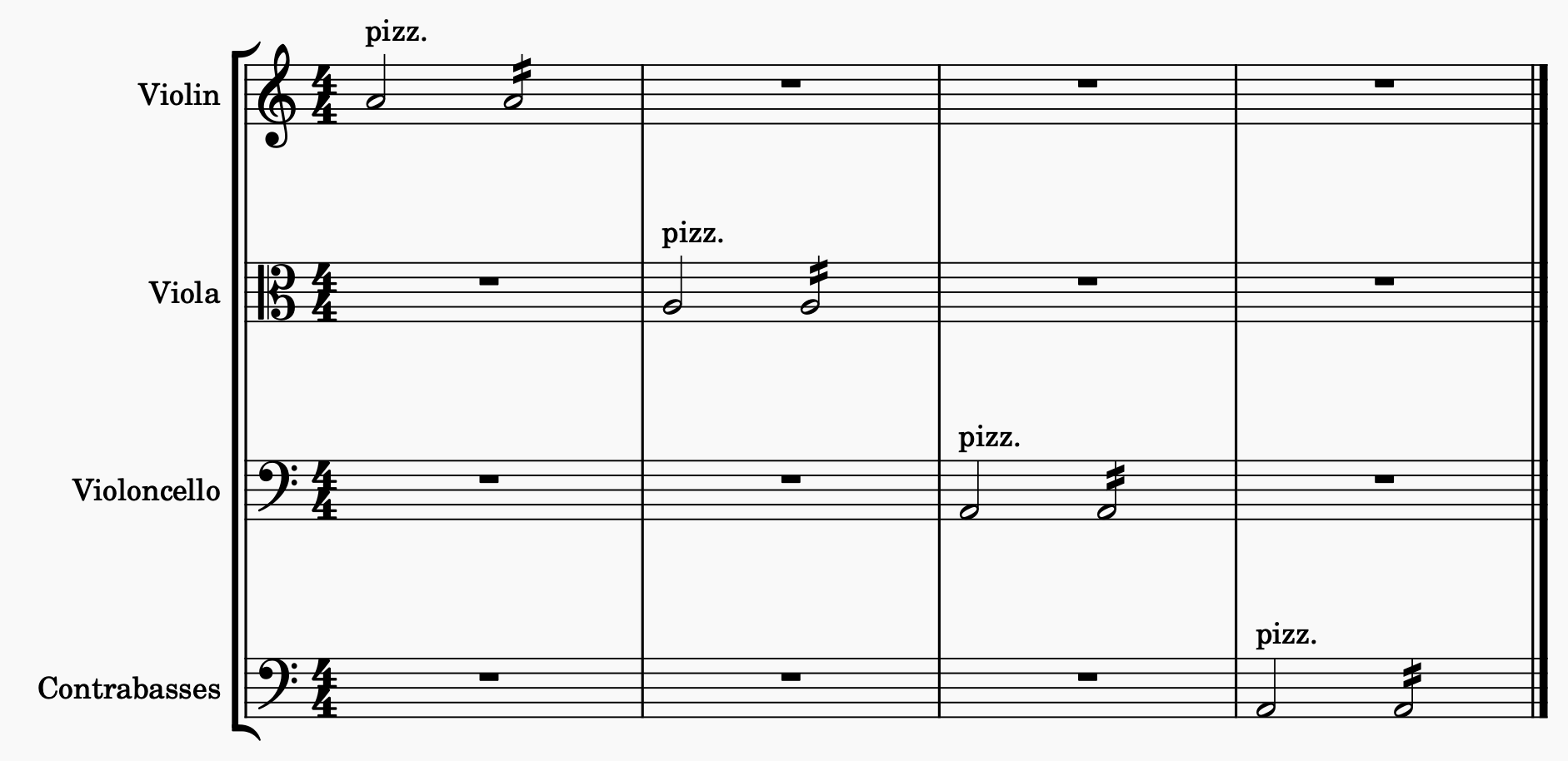 [MU4 Issue] String instruments play pizz. notes with tremolo through ...