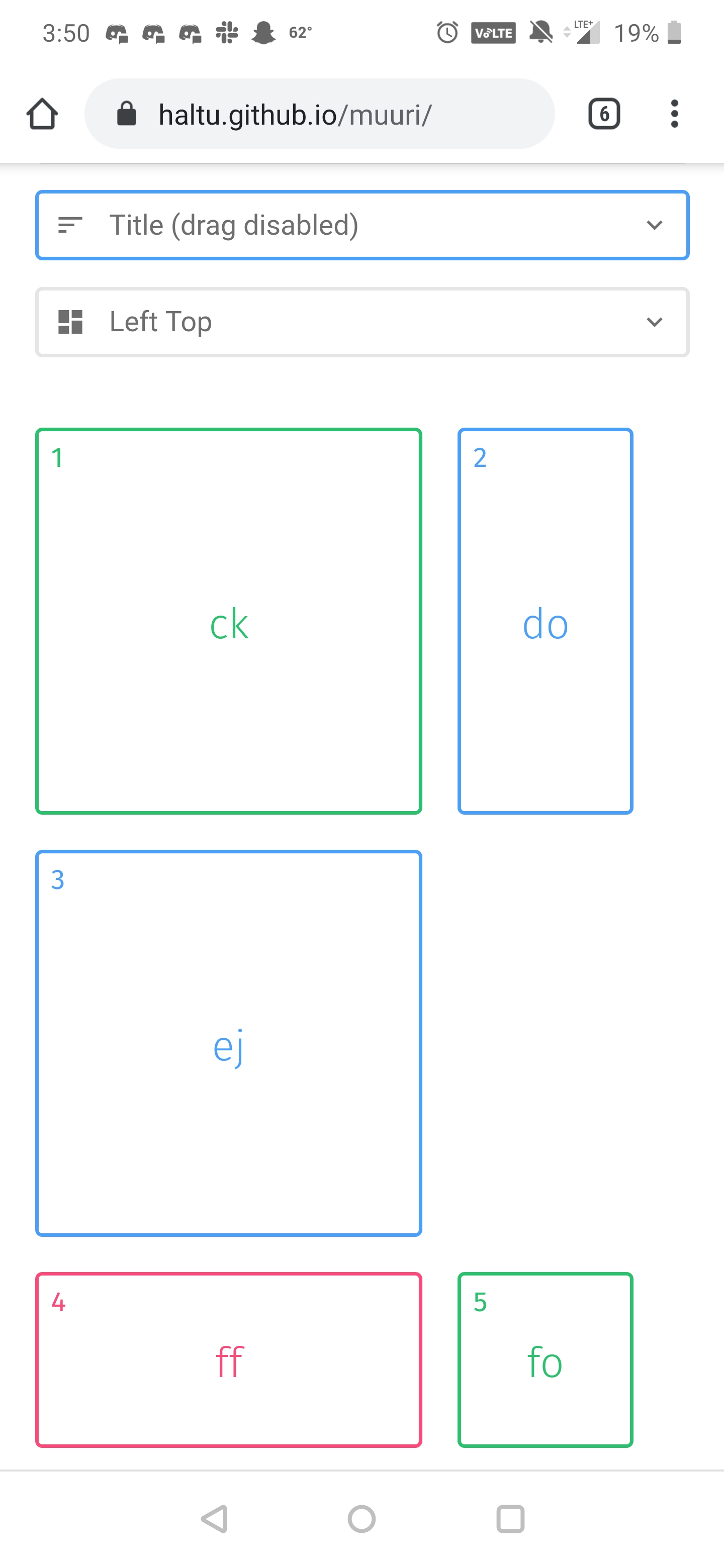 Disabling drag on mobile prevents page scrolling. · Issue #348 · haltu/muuri · GitHub