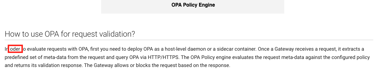 Incorrect Spelling in OPA page · Issue #6423 · wso2/docs-apim · GitHub