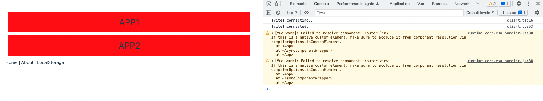 App1 Host Include App2 Remote Router Is Not Working · Originjs Vite Plugin Federation