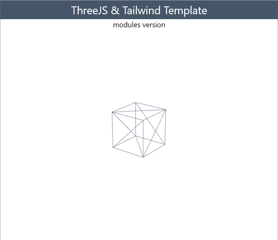 Github Jestemalthreejs Tailwind Template Threejs Tailwind Vite Starter