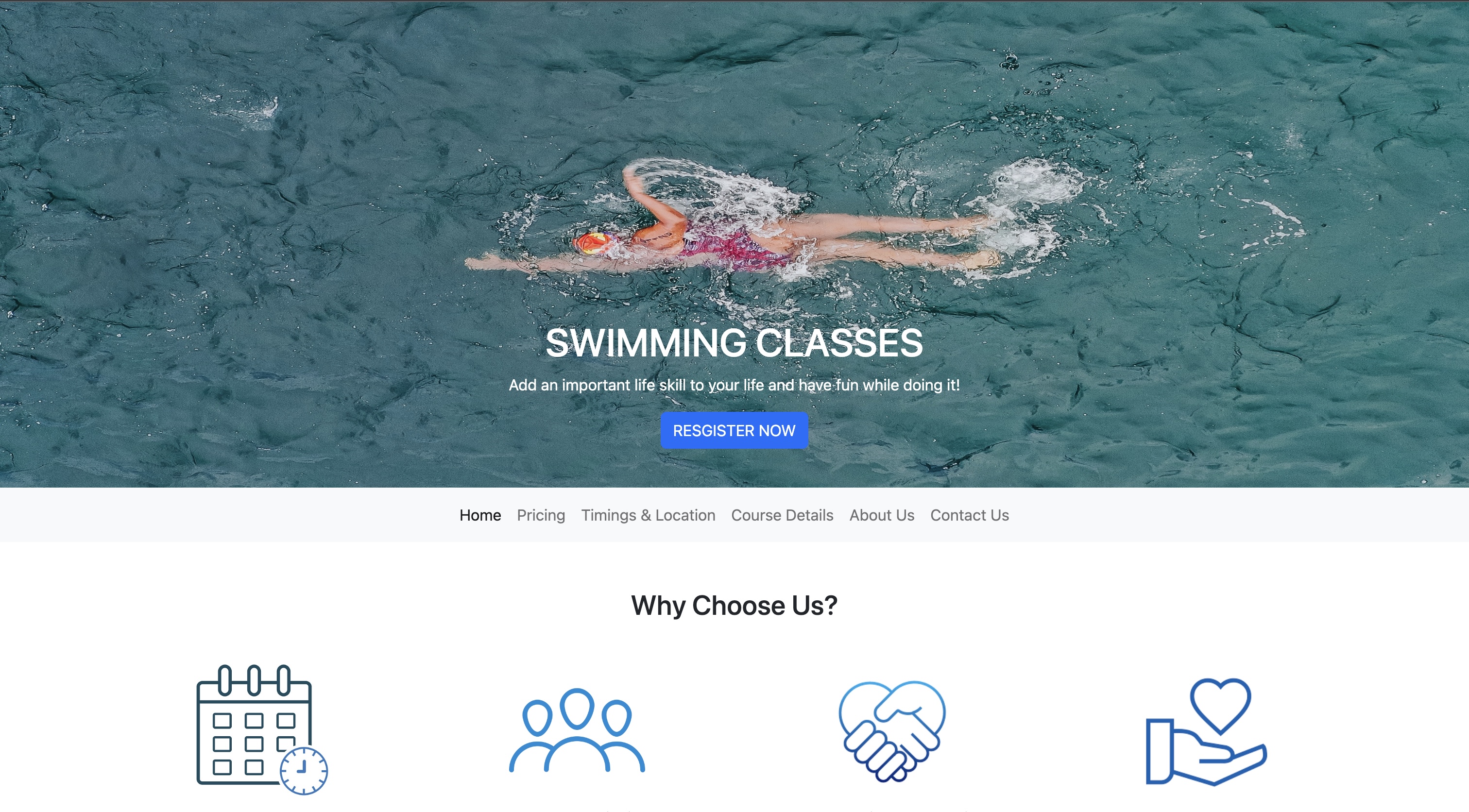 GitHub - Atchaya-Saravanan/swimming-classes