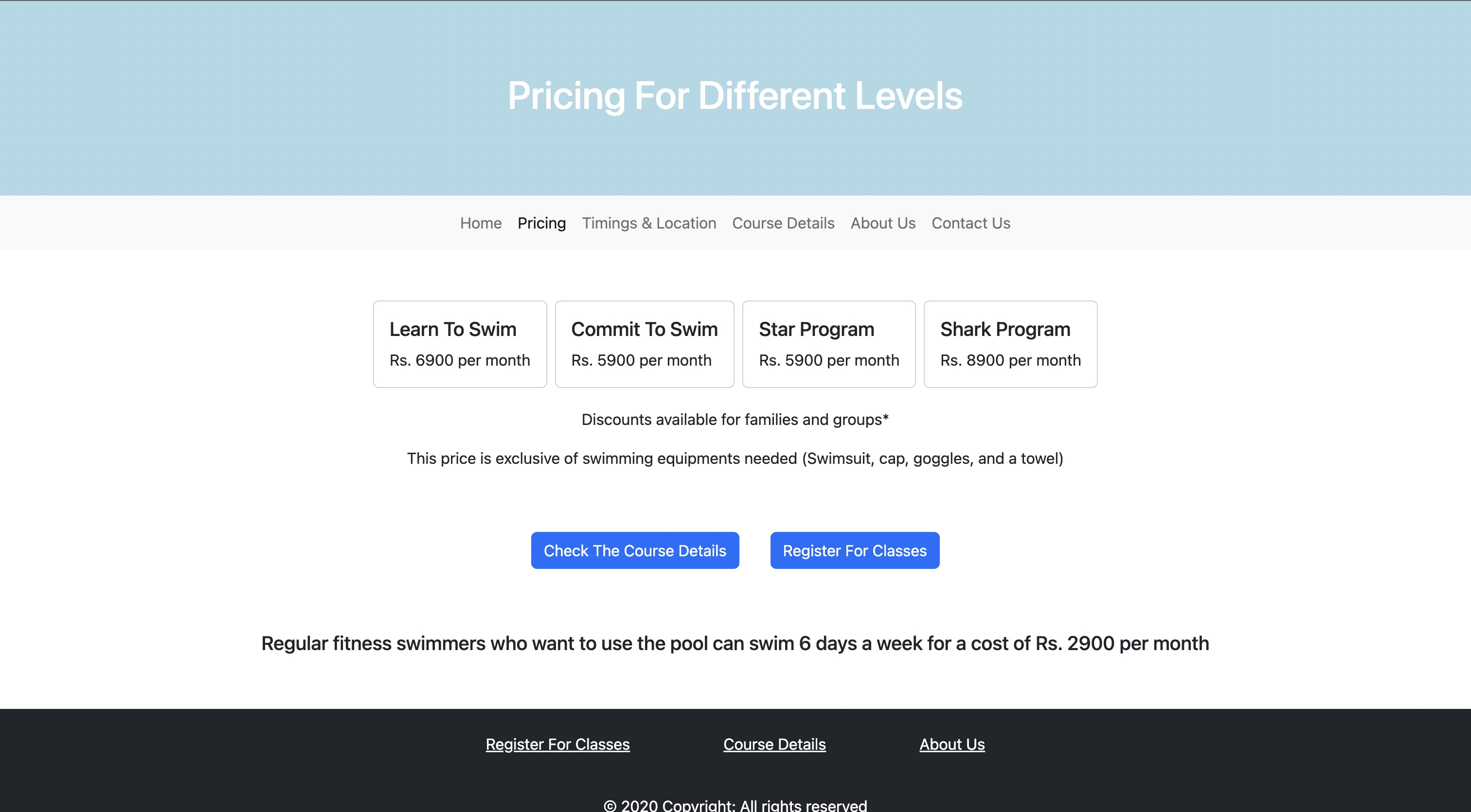 GitHub - Atchaya-Saravanan/swimming-classes