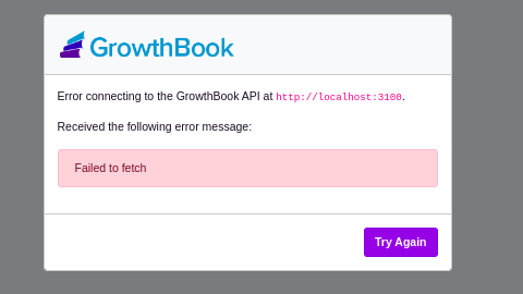 [Bug] Failed to fetch on a local enviroment. · Issue #1069 · growthbook/growthbook · GitHub
