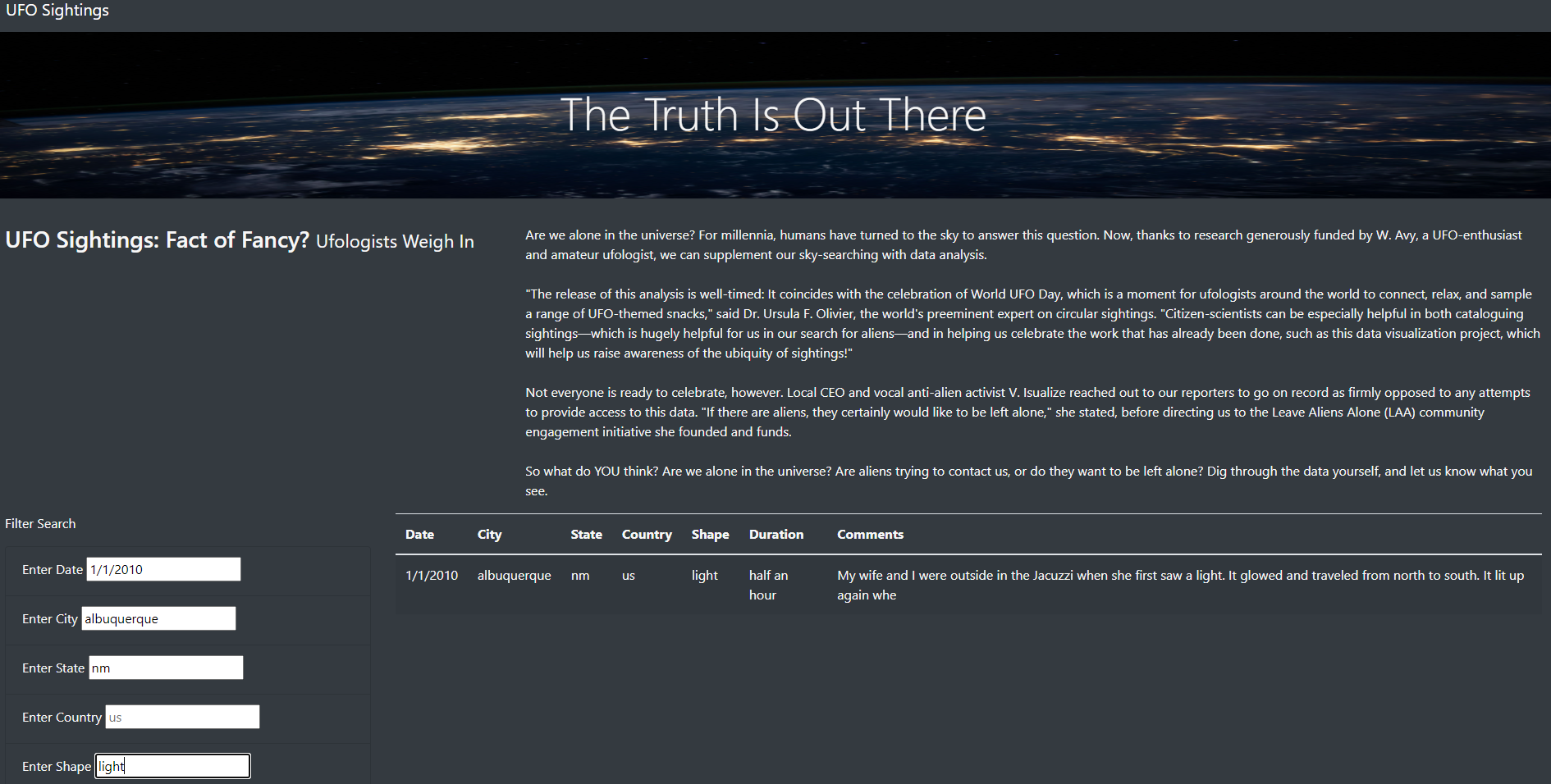 GitHub - nbkwiat/UFOs