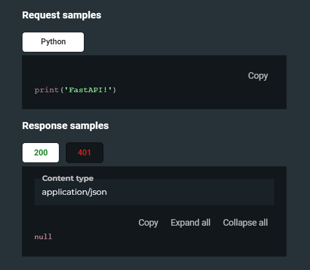 Is there support for x-codeSamples · fastapi fastapi · Discussion #8946 · GitHub