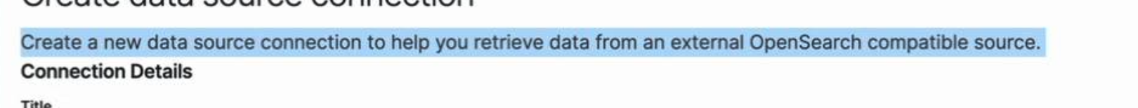 Md Datasource Create Page Spacing Between Header Description And Connection Details · Issue