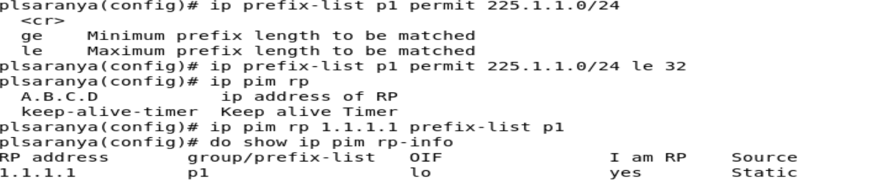 Configuring ip pim rp with prefix list is not applied correctly · Issue #10379 · FRRouting/frr ...