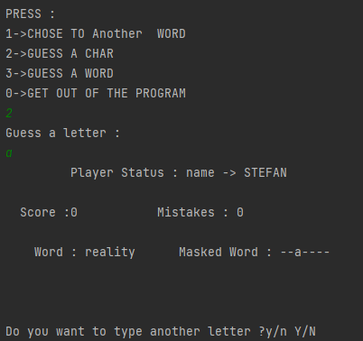 GitHub - DEP3-Crystal/HangmanProjectStefanRuci: Hangman Game in Console App