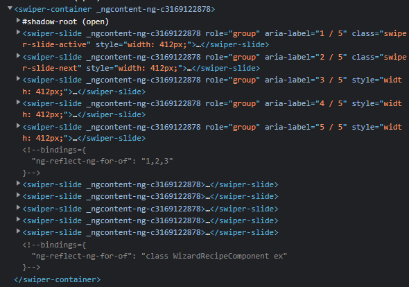 Swiper slide elements not being initialized correctly with *ngFor · Issue #6824 · nolimits4web ...