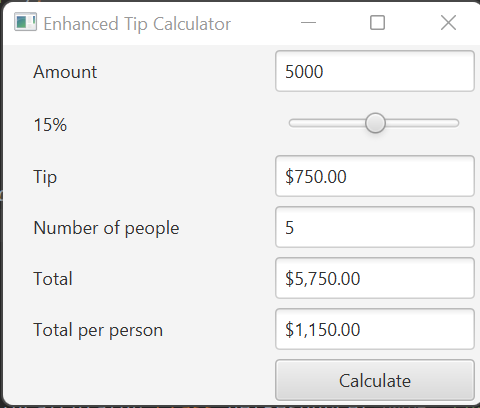 GitHub - Nobodybean/EnhancedTipCalculator