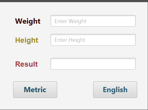 GitHub - Nobodybean/BMI-Calculator