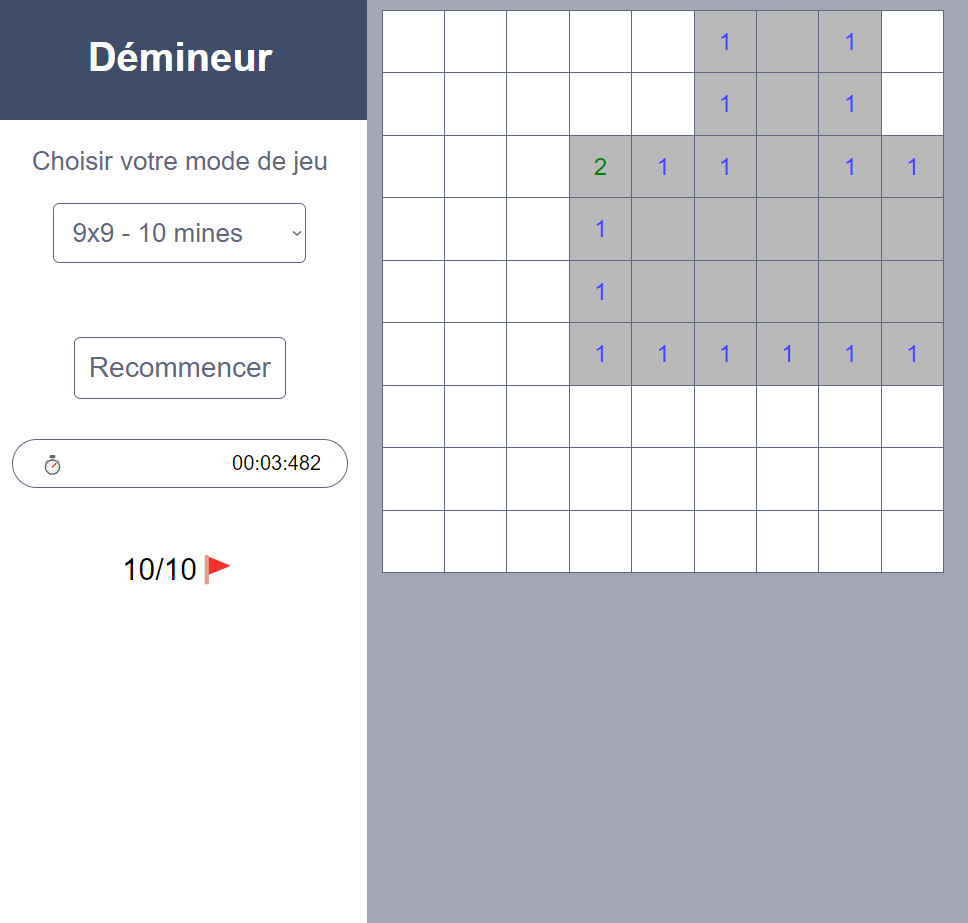 GitHub - tomdepussay/demineur