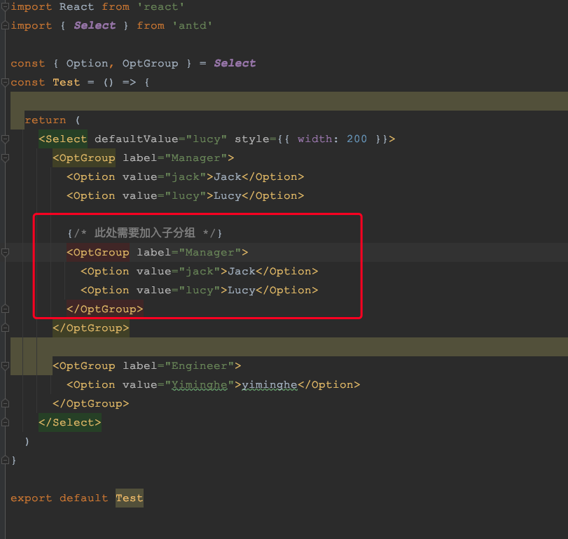 关于Select组件无法在分组中创建子分组的问题 · Issue #33367 · ant-design/ant-design · GitHub