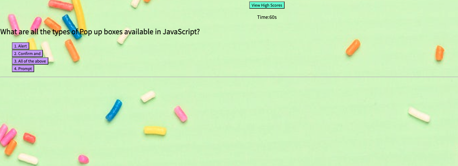 Github Ahardin77challenge 4 Code Quiz Code Quiz Using Htmlcss And 9580