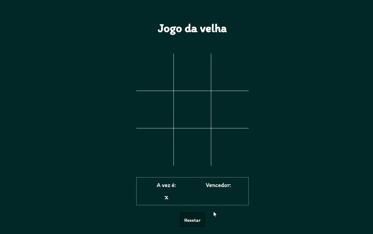 GitHub - rodrigosena2/jogo-da-velha: Projeto criando usando JavaScript Vanilla