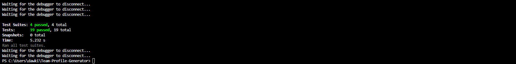 GitHub - dawki5/Team-Profile-Generator