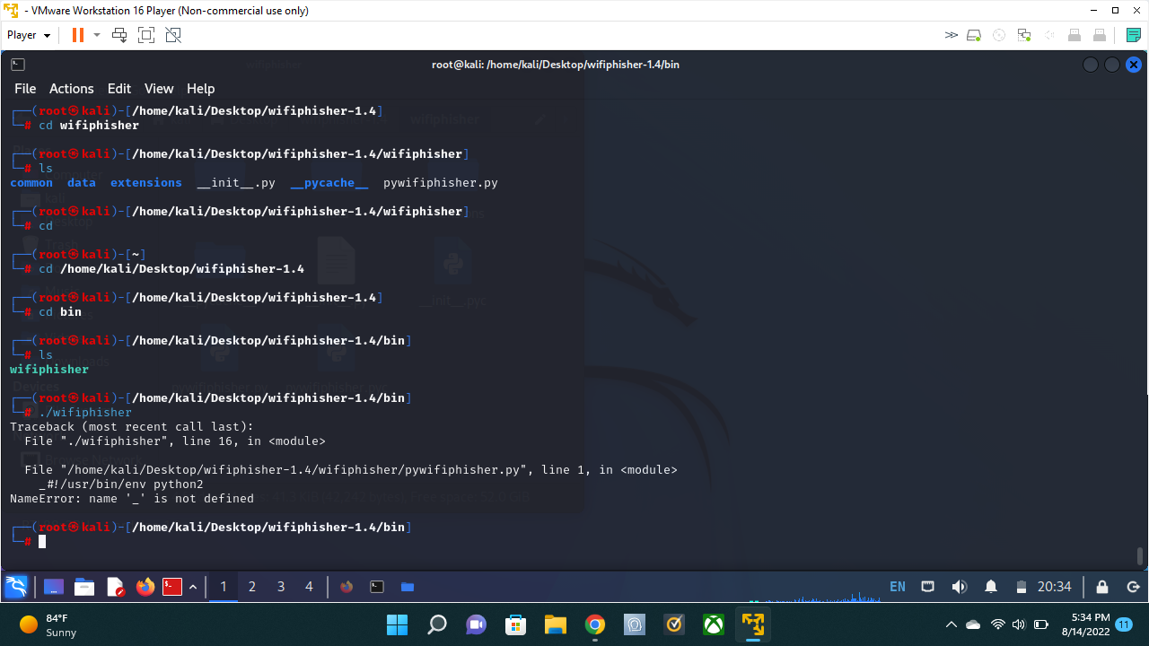 Wifiphisher not starting (using .tar setup) · Issue #1537 · wifiphisher/wifiphisher · GitHub
