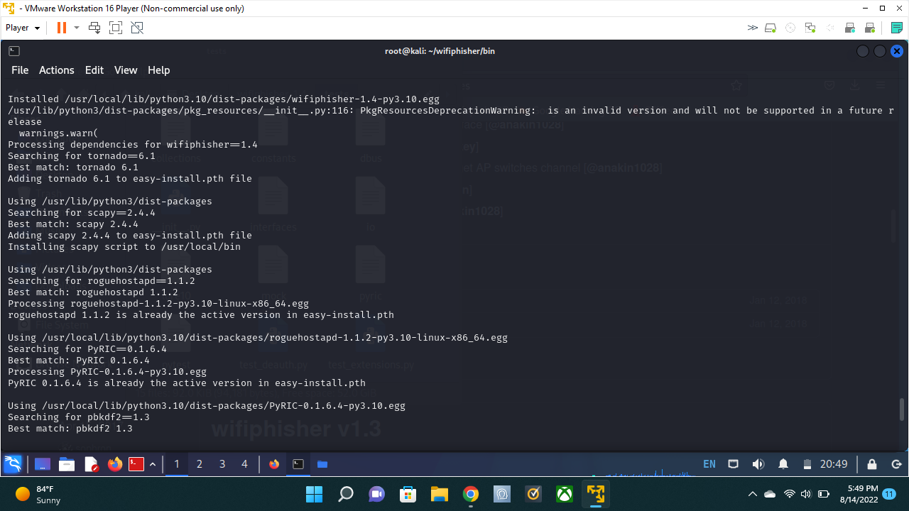 Wifiphisher not starting (using .tar setup) · Issue #1537 · wifiphisher/wifiphisher · GitHub