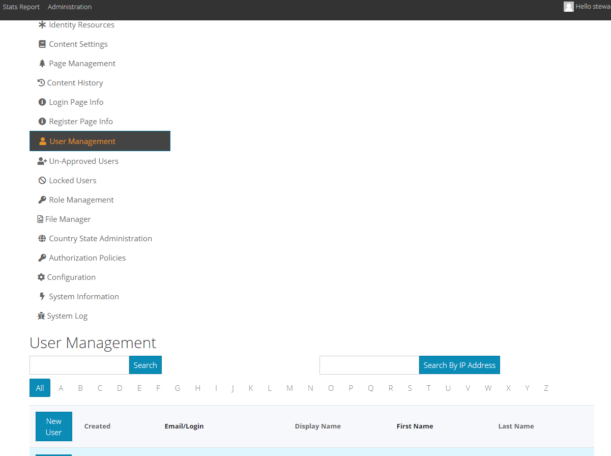 User Management Page - layout issue · Issue #680 · cloudscribe/cloudscribe · GitHub