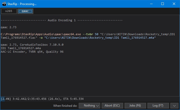 QAAC normalize setting doesn't work. · Issue #914 · staxrip/staxrip ...