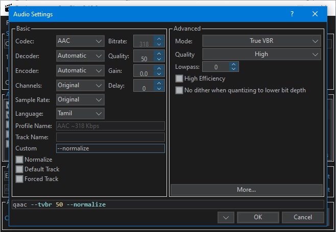 QAAC normalize setting doesn't work. · Issue #914 · staxrip/staxrip · GitHub