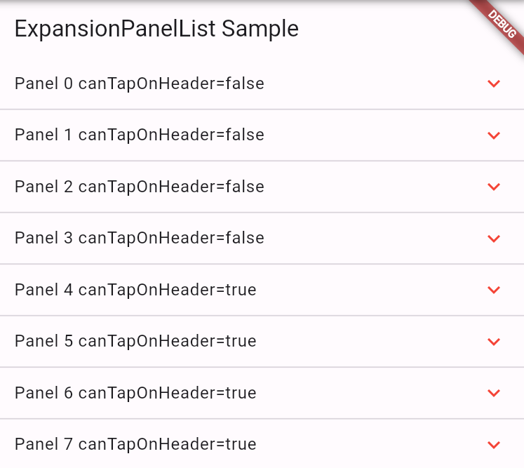 Expansionpanellistexpandiconcolor Has No Effect When Expansionpanelradiocantaponheader Is True
