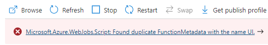 Proxy Name Functionmetadata Duplicate Error · Issue 6801 · Azureazure Functions Host · Github