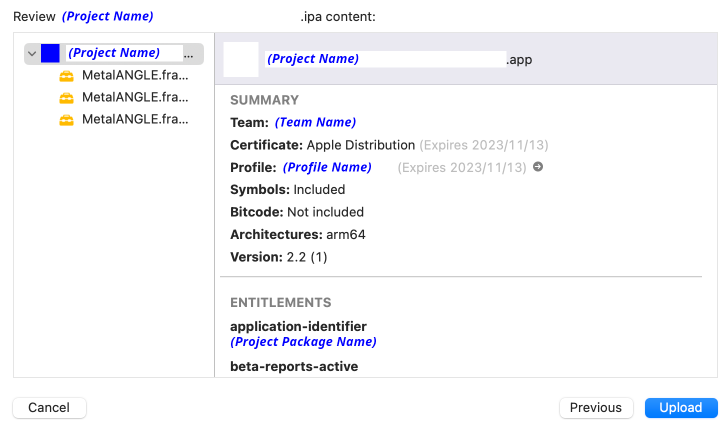 [ 7.5 / 8.0+ ] MetalAngle framework causes Asset validation failure in Xcode, making it ...