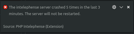 Intelephense Server crashing several time · Issue #187 · bmewburn/vscode-intelephense · GitHub