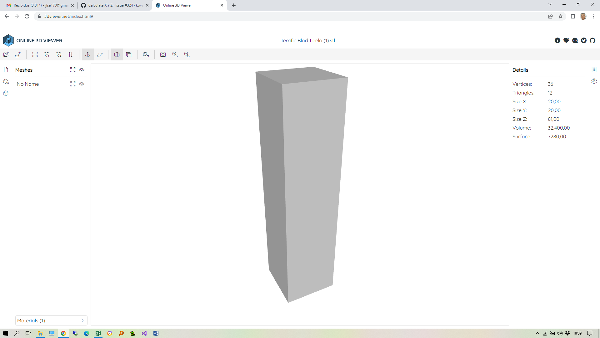 Calculate Minimum Bounding Box · Issue #324 · kovacsv/Online3DViewer · GitHub