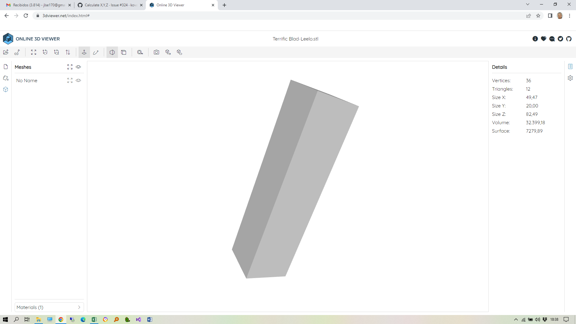 Calculate Minimum Bounding Box · Issue #324 · kovacsv/Online3DViewer · GitHub